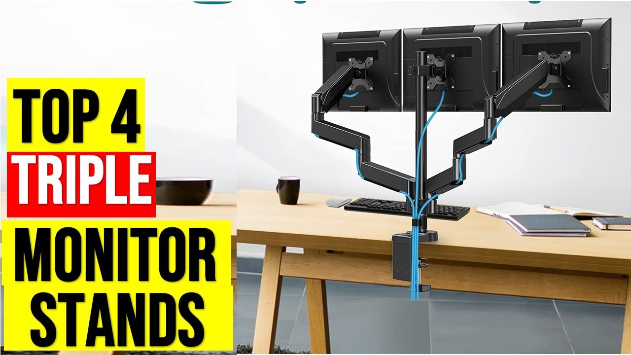 Top 4 Best Triple Monitor Stands 2023 | Best Triple Monitor - YouTube