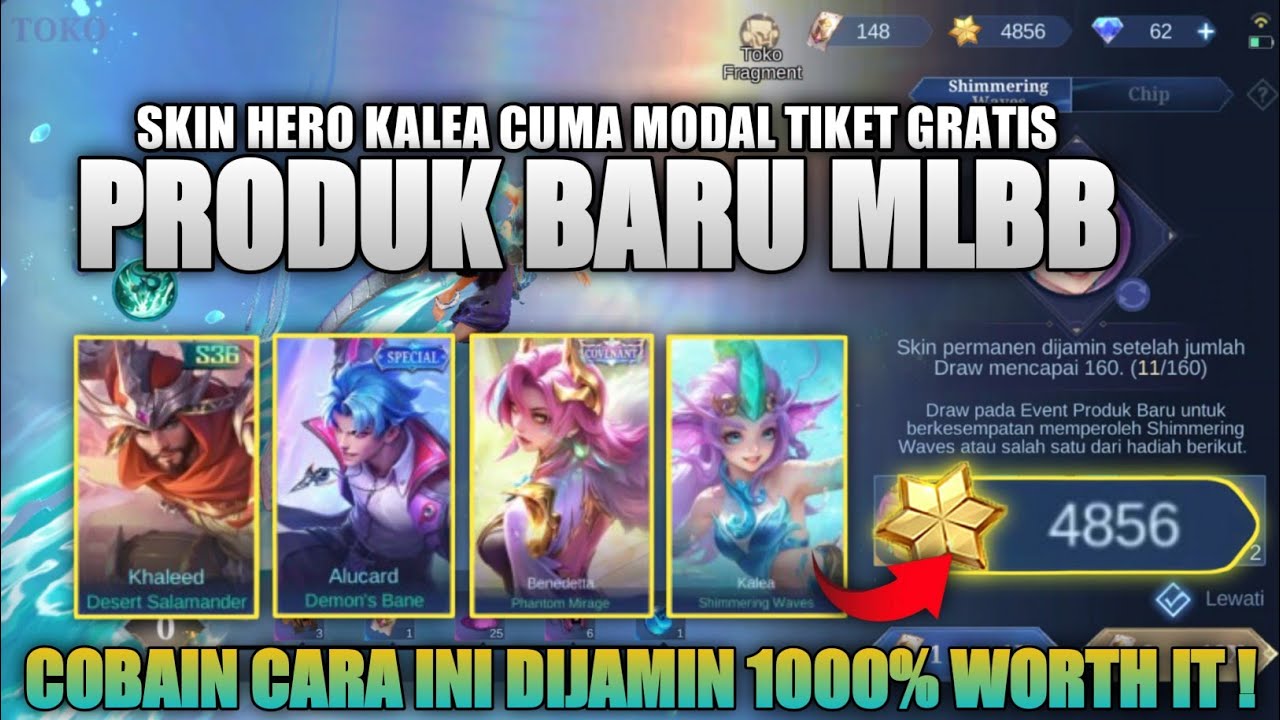 MLBB PRODUK BARU!! EVENT PRODUK BARU SKIN KALEA HERO KALEA GRATIS ...
