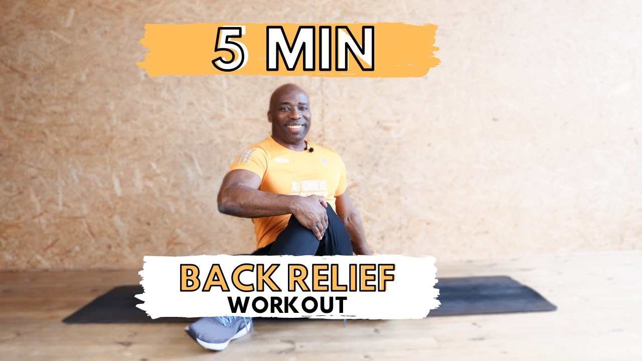 5 MIN BACK PAIN RELIEF WORKOUT | CharlesBFit - YouTube