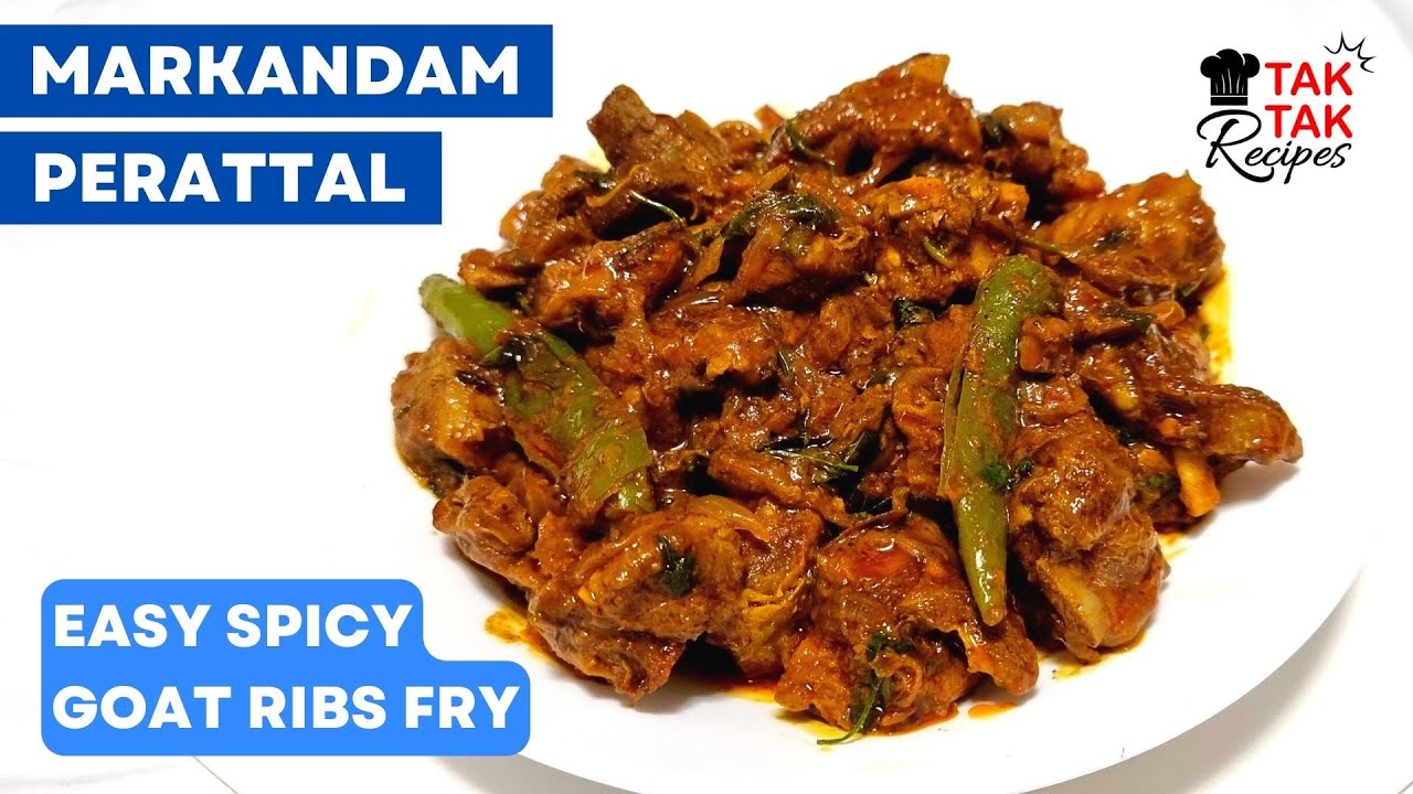 [235] Markandam Fry| Easy Spicy Goat Ribs| Mutton Nenjelumbu Perattal ...