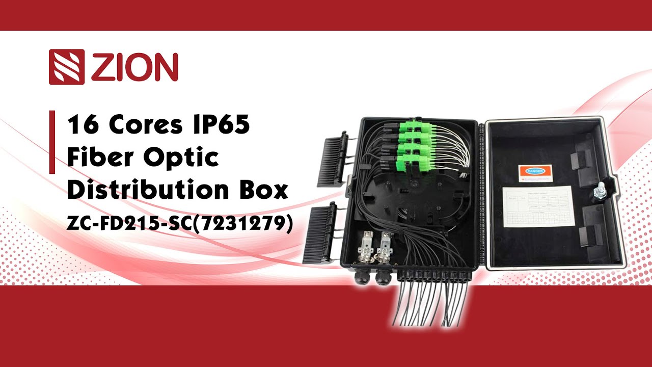 16 Cores IP65 Fiber Optic Distribution Box ZC-FD215-SC(7231279) - YouTube