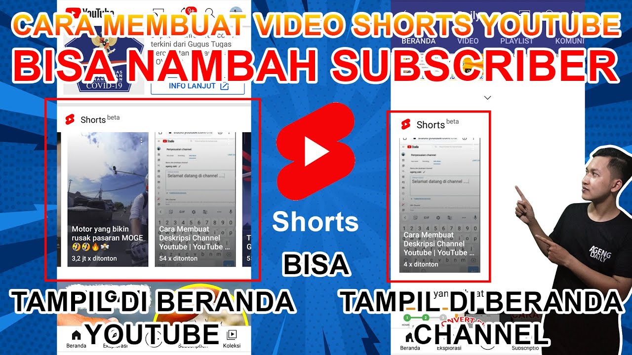 Cara Membuat Video Shorts Youtube & CARA UPLOAD | Tutorial Shorts Video ...