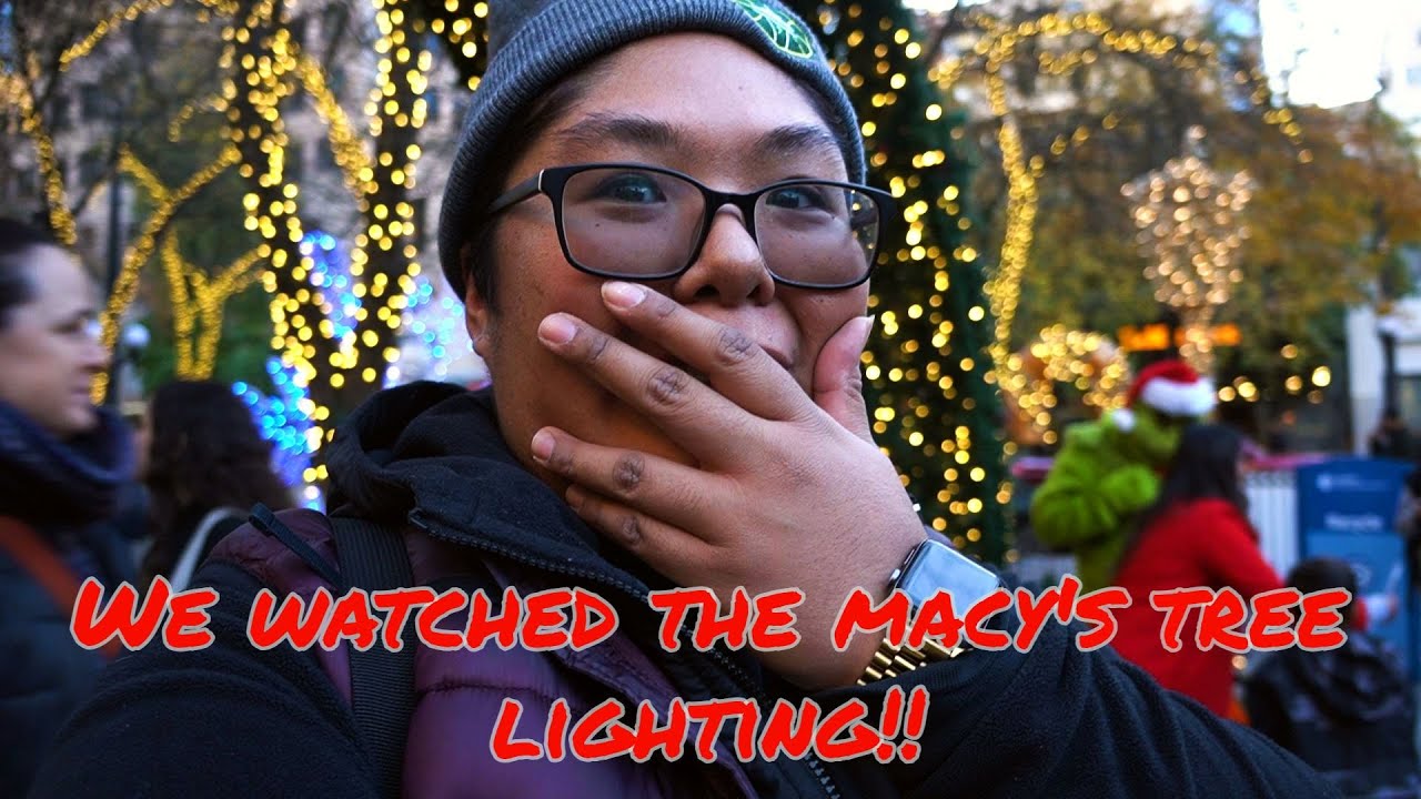 Seattle tree lighting in seattle!! - YouTube