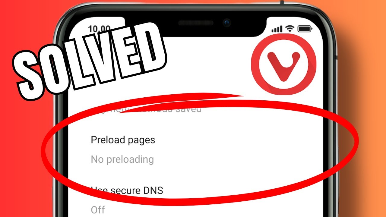How to adjust preload settings in Vivaldi - YouTube
