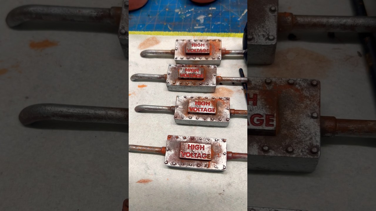 Easy clean paint trick on recessed lettering for 3D printed diorama ...