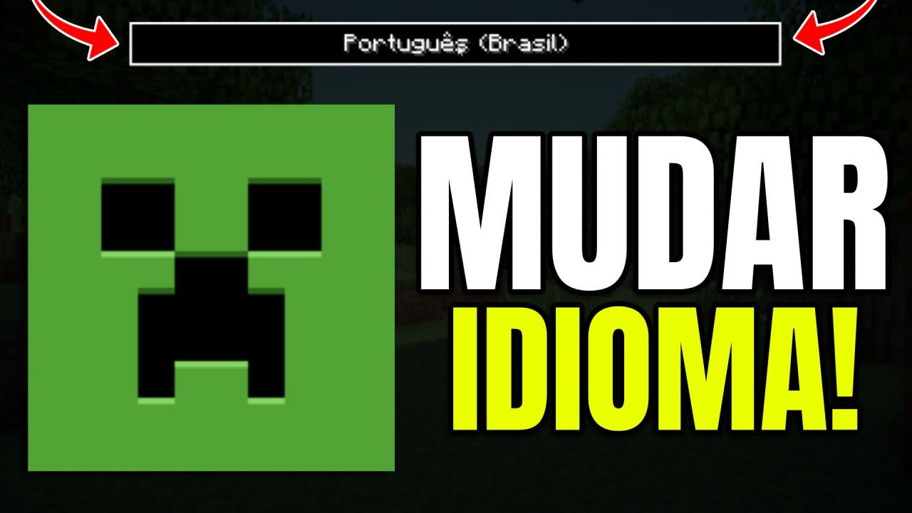 Como Mudar o IDIOMA no MINECRAFT - Alterar Idioma Minecraft - YouTube