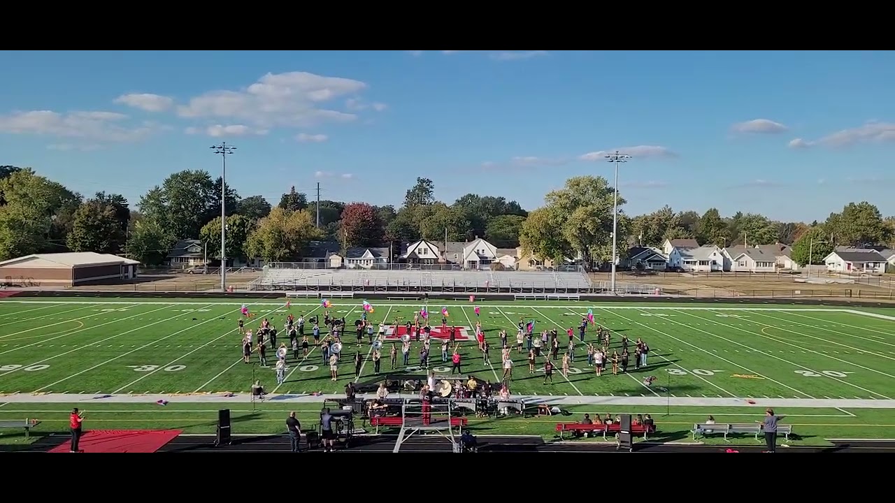 North Side Marching band Tuesday afternoon practice - YouTube