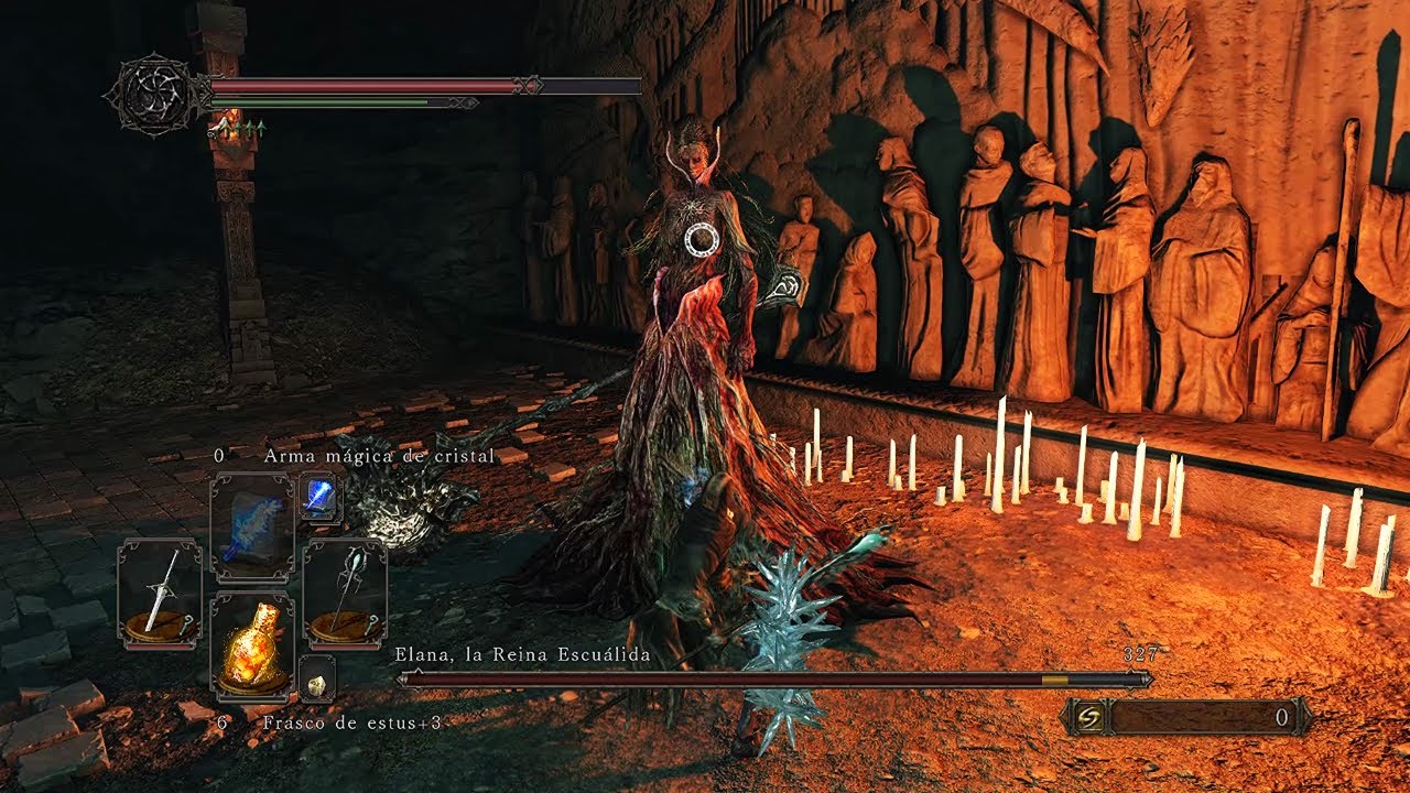 Dark Souls 2 - Elana the Squalid Queen - Sorcerer - YouTube
