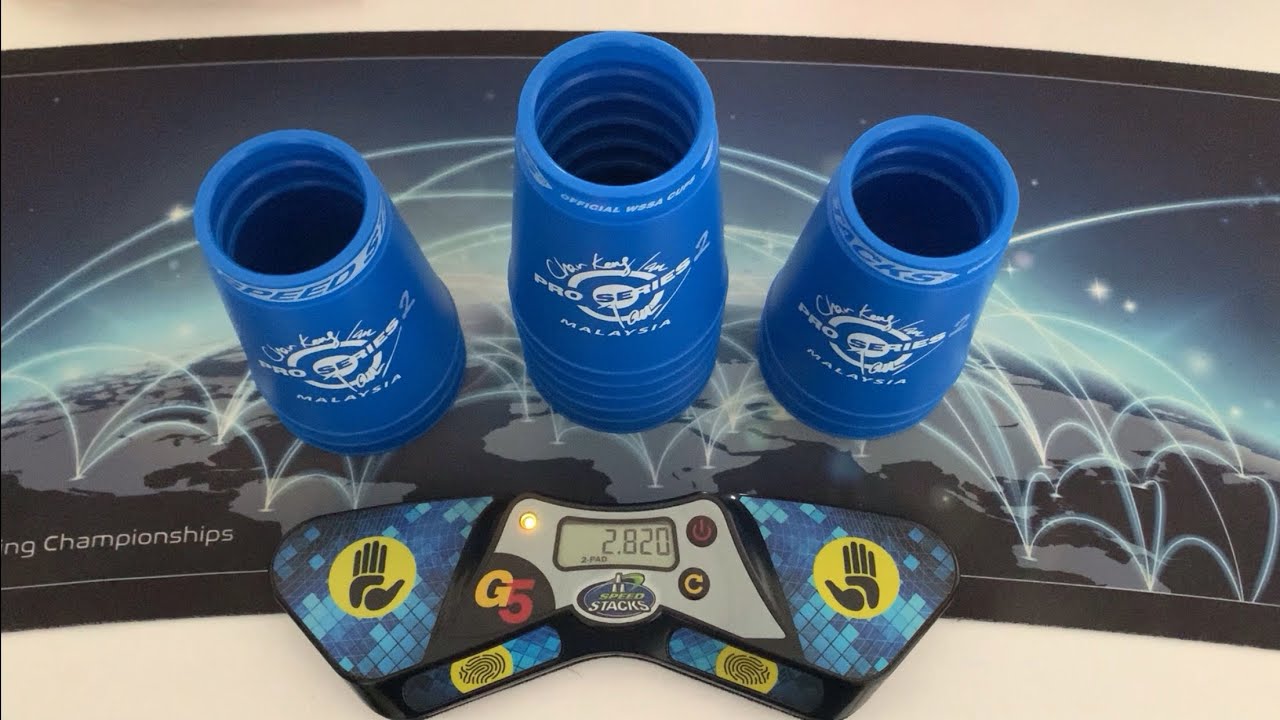 SPEED STACKS - Cup Stacking in 3-6-3 ( New Record ) - ( 2.820 ) - YouTube