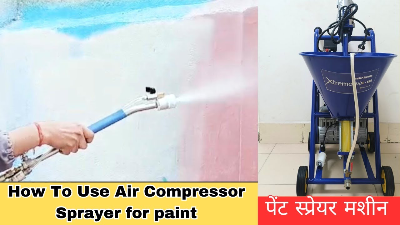 How To Use Air Compressor Sprayer For Paint! - YouTube