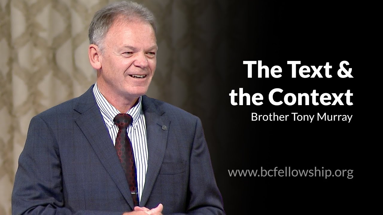250611 - Tony Murray: The Text and the Context - YouTube