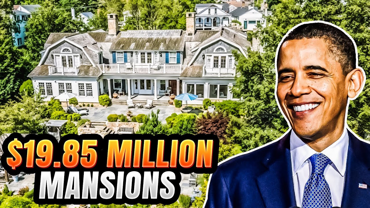 Celebrity Haven: Barack Obama's $19 85 Million Mansions 2024 - YouTube