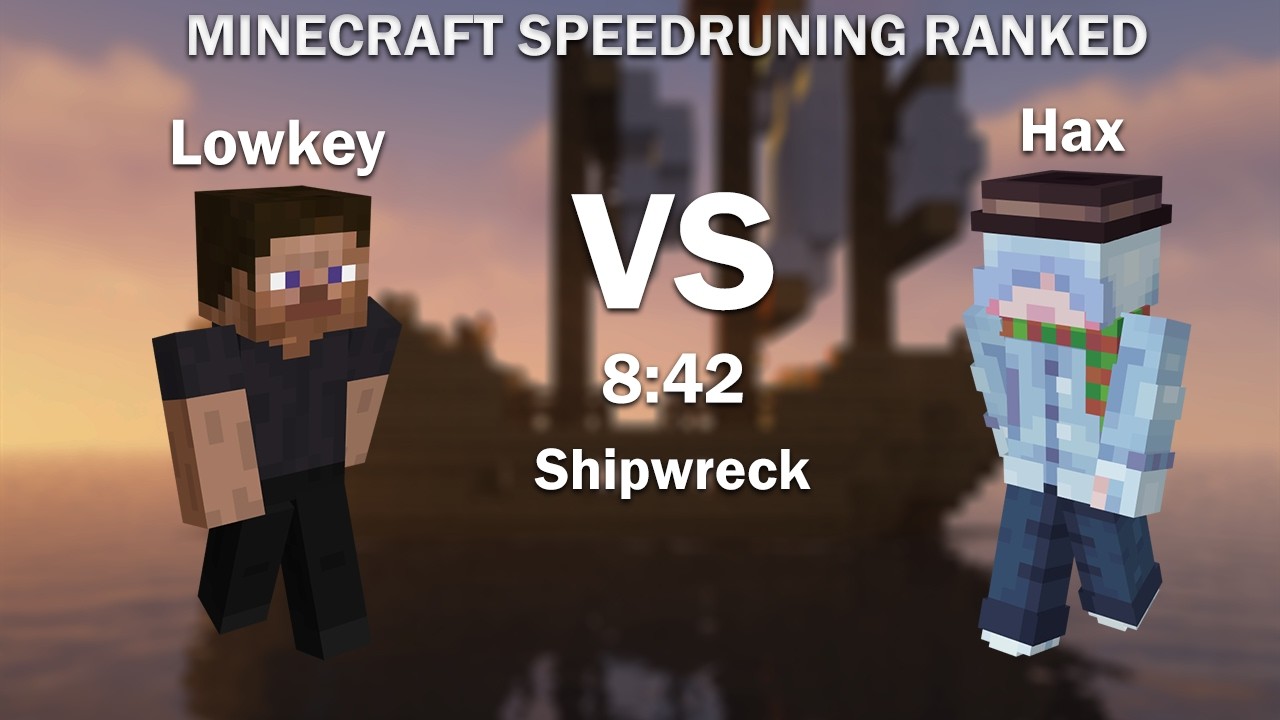 TRIPLE CHAMP VS DOUBLE CHAMP // LOWKEY VS HAX // MINECRAFT SPEEDRUNING ...