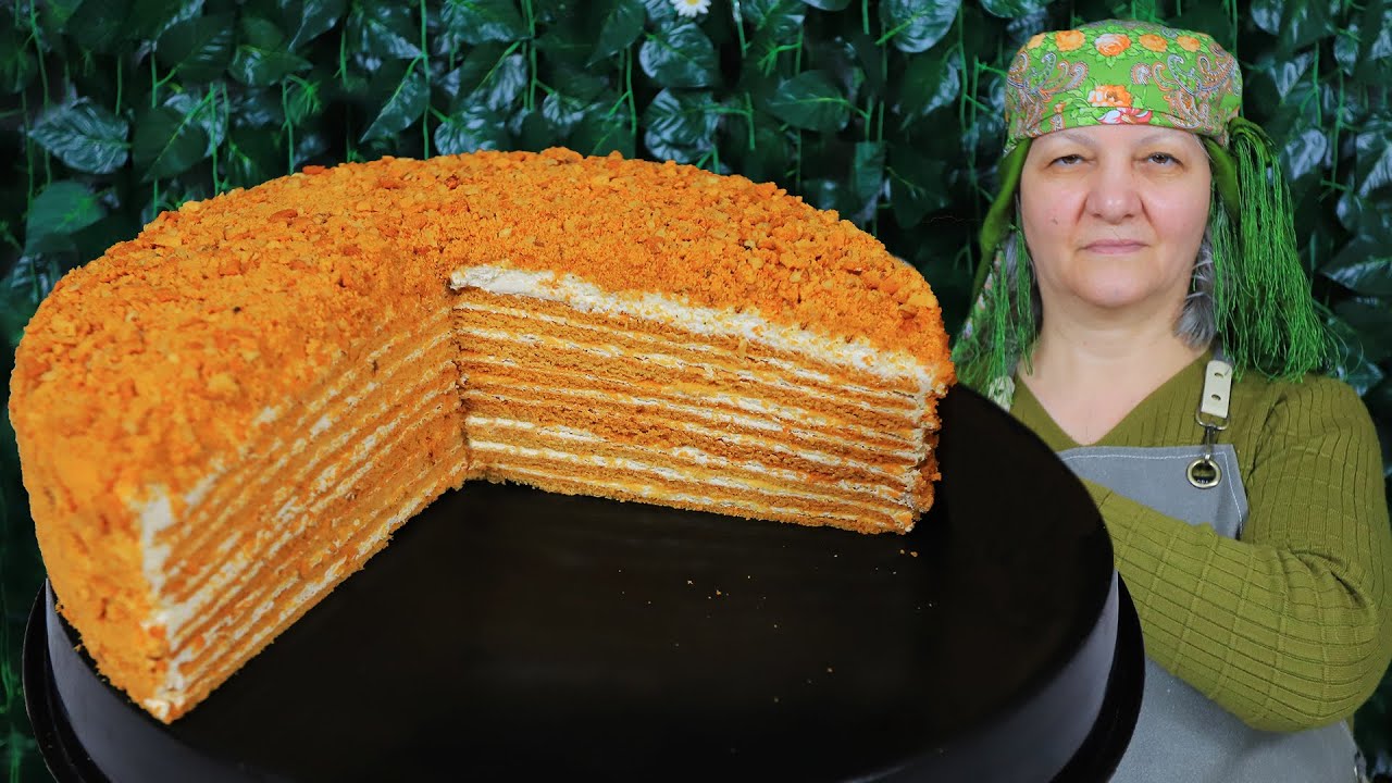 Ağızda Əriyən Ballı Tort Resepti. Ballı Tortun Hazırlanması - YouTube