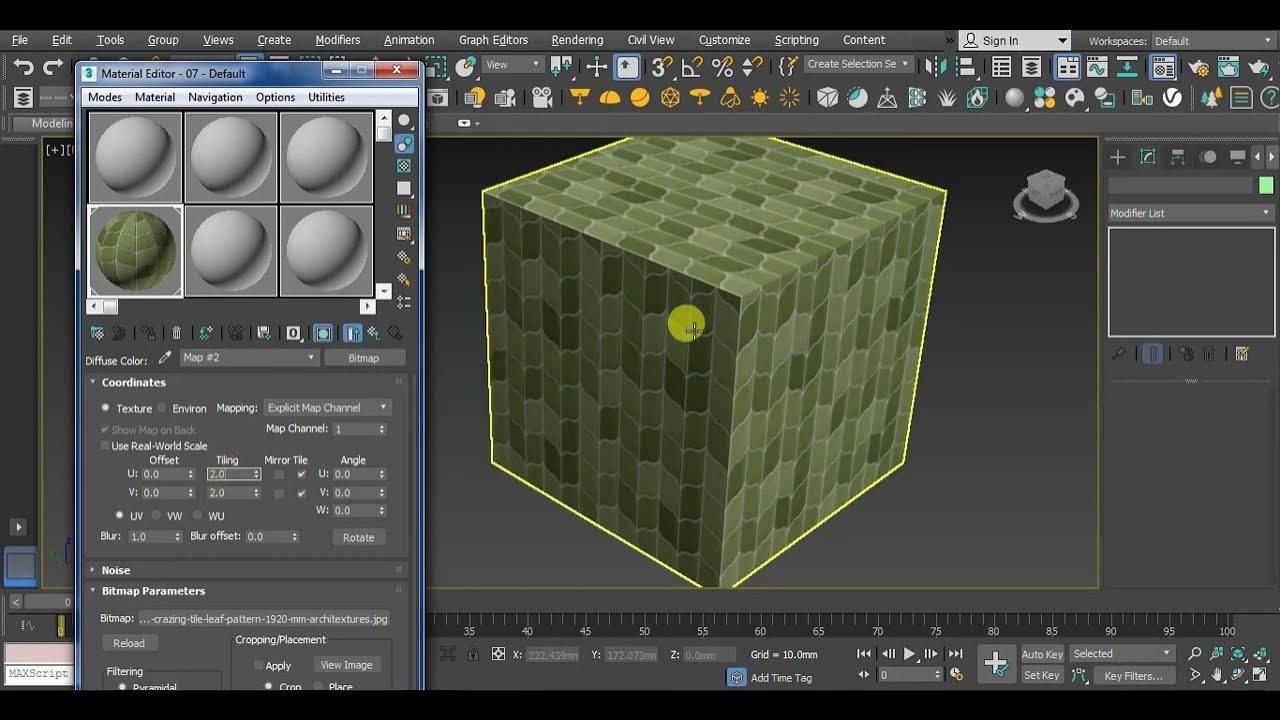 How to use the Bitmap material in 3ds Max - YouTube