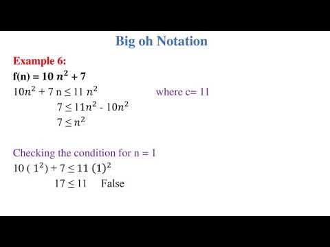 6. Examples of Asymptotic Notations - YouTube