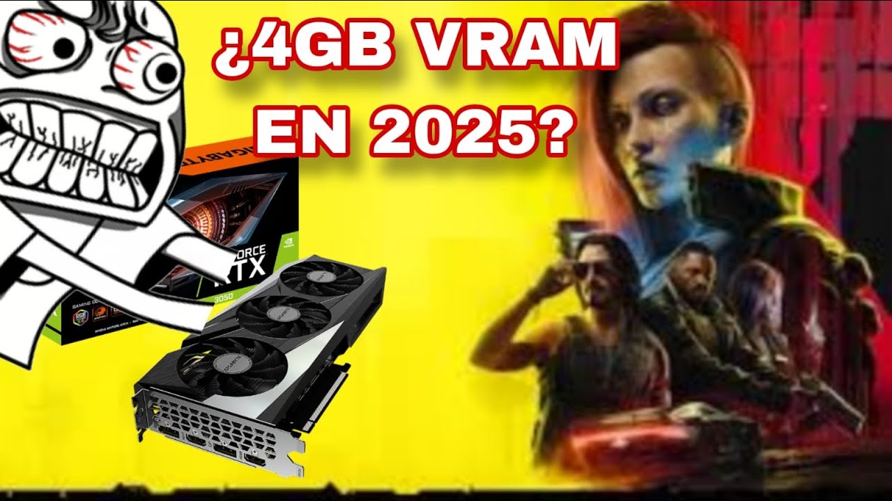 ¿4GB de VRAM en 2025? ¡La RTX 3050 aún sobrevive! 😱🔥 - YouTube
