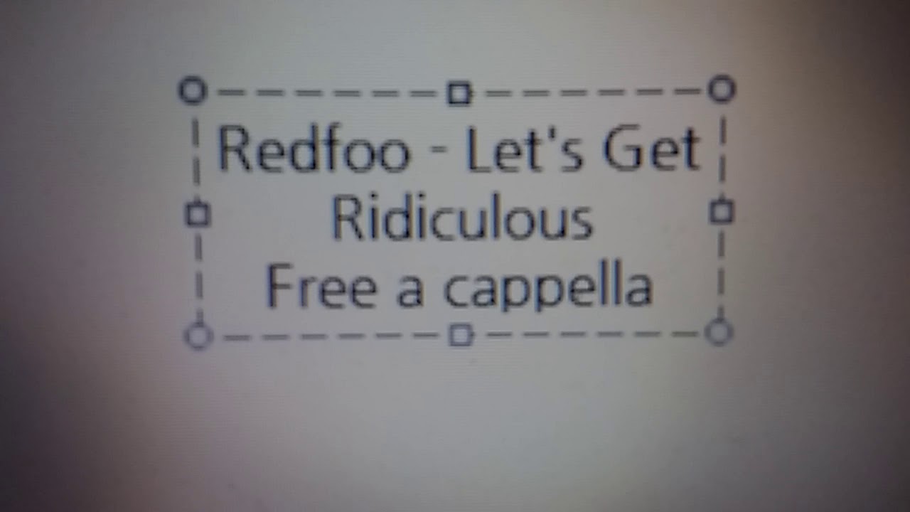 Redfoo - Let's Get Ridiculous Free a cappella フリーアカペラ - YouTube