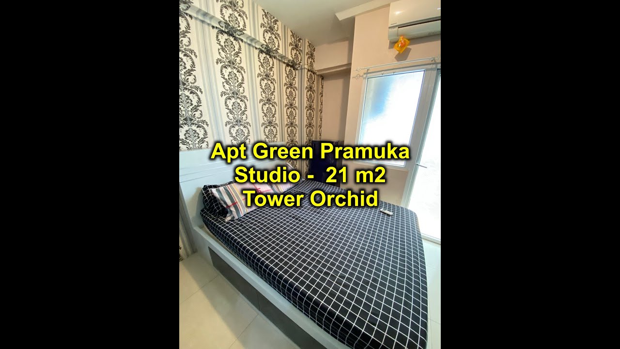 Di Jual Apartemen Green Pramuka New tower Orchid studio 21 m2 - YouTube
