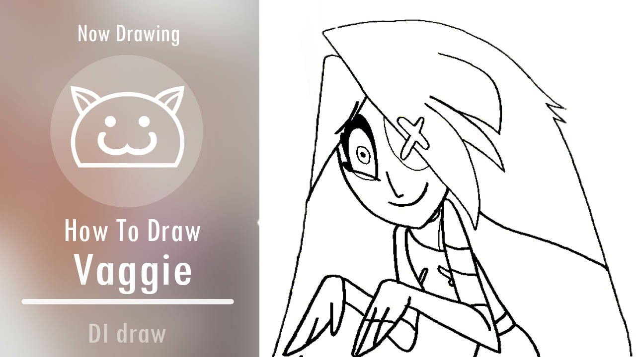 How to Draw Vaggie | Hazbin Hotel - YouTube