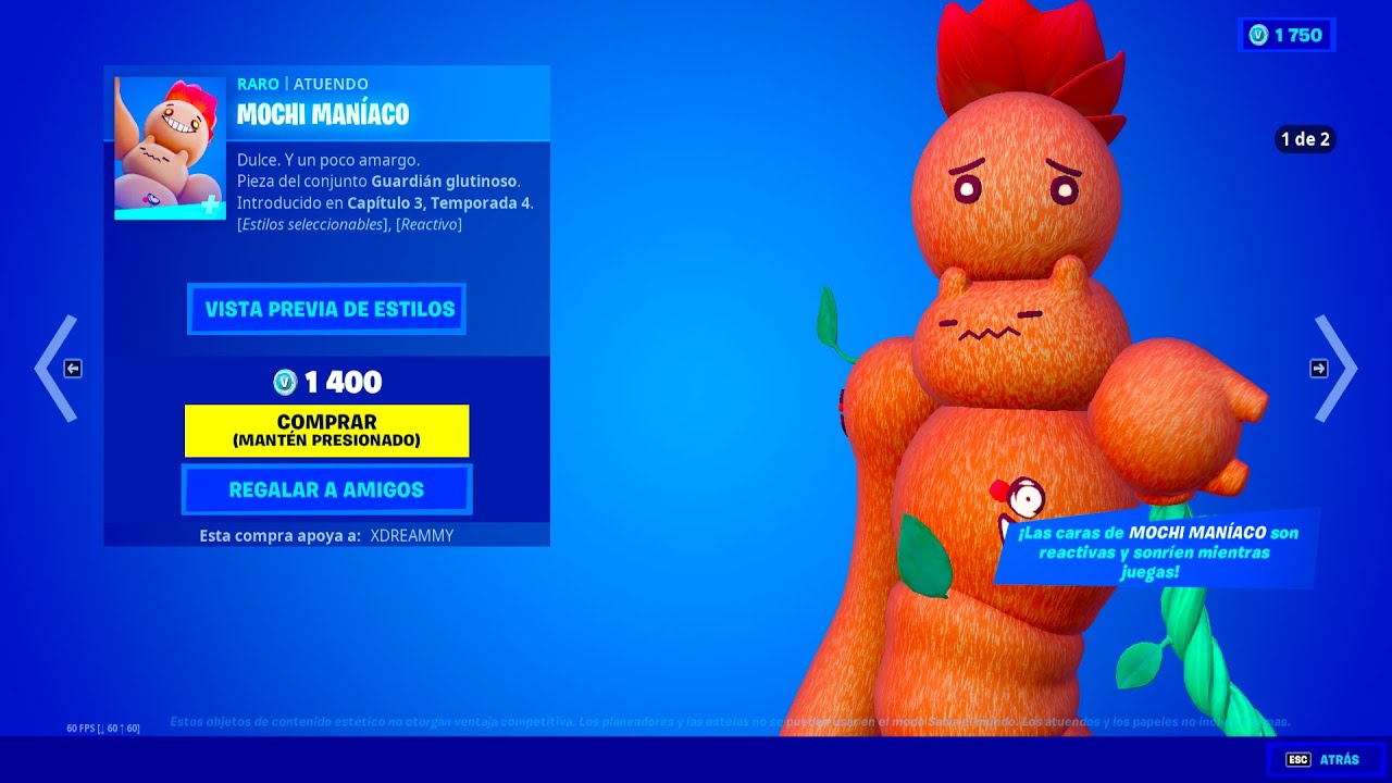 NUEVA SKIN *MOCHI MANIACO* NUEVA TIENDA FORTNITE HOY 4 DE OCTUBRE ...
