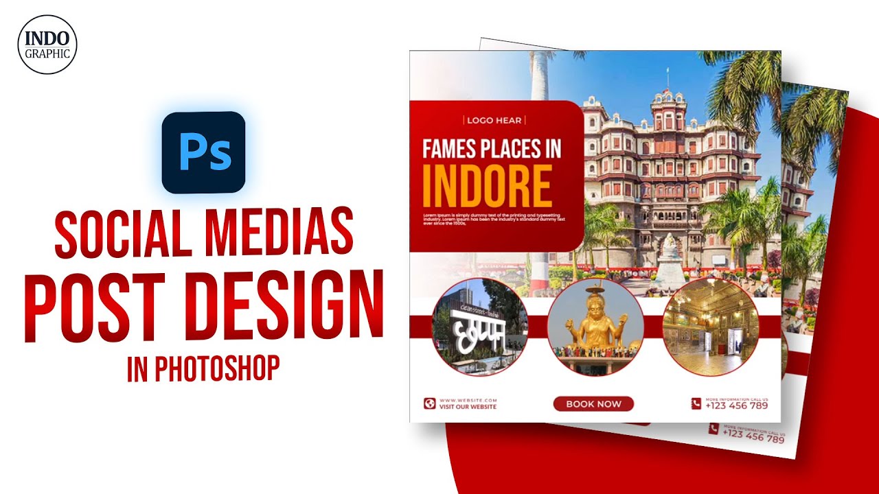 Social Media Post Design in Photoshop | Creativ Post Design | Indo ...