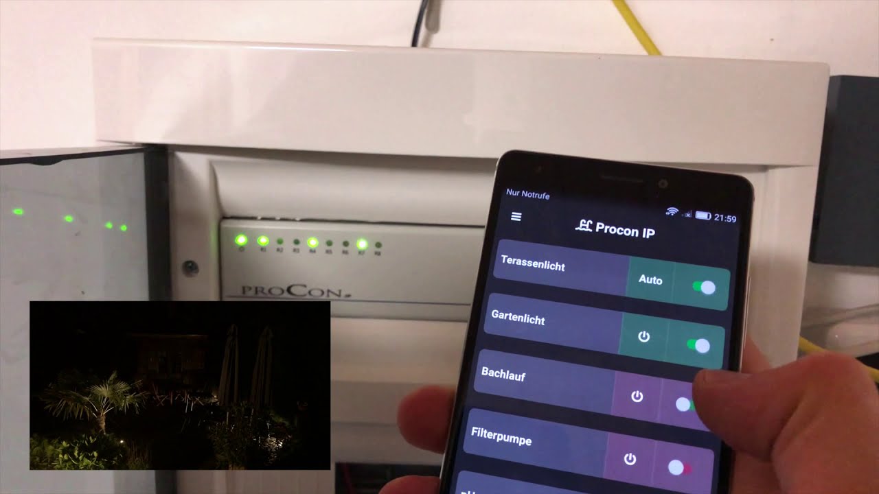 Smartphone App für die ProCon.IP Poolsteuerung - YouTube