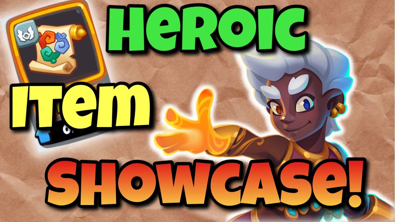 HEROIC ITEM SHOWCASE! - ELEMENTALIST SCROLL OF ELEMENTS! | RUSH ROYALE ...