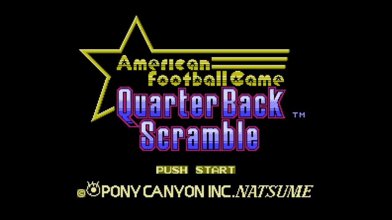 Quarter Back Scramble - Nintendo Entertainment System - Intro & Title ...