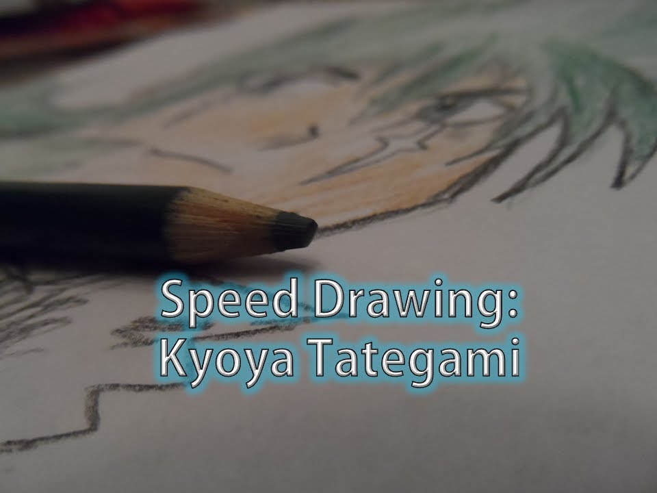 Beyblade Drawing!~ SPEED COLORED DRAWING: Kyoya Tategami! - YouTube