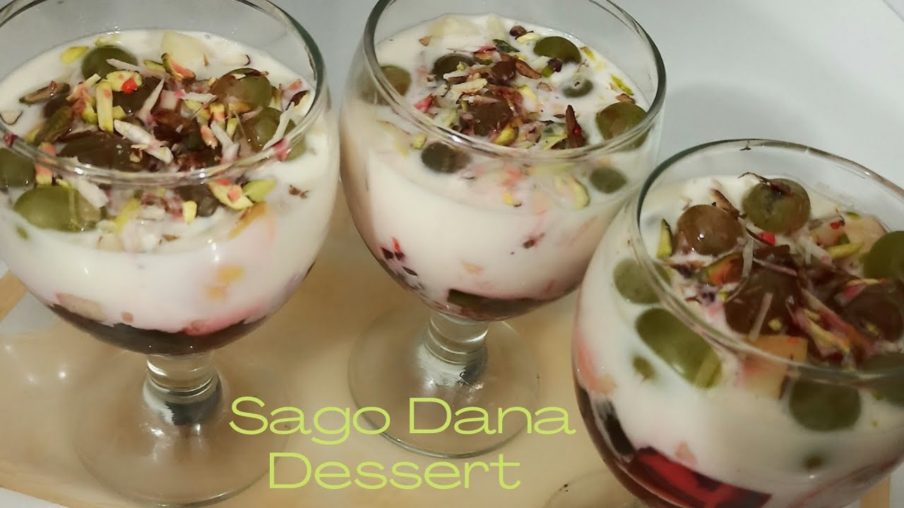 Sago Dana Dessert recipe...fast and easy sago dessert Recipe By Cooking ...