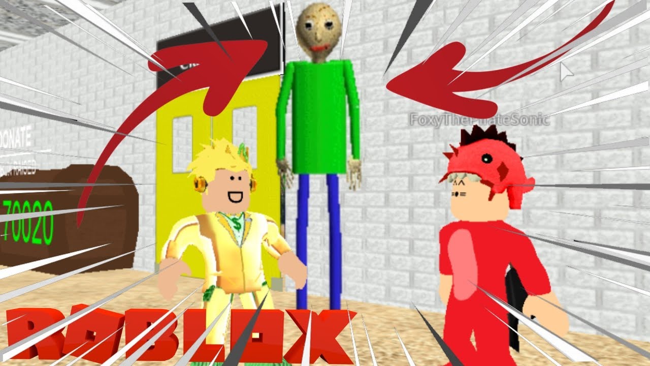 Roblox - CONSEGUIMOS ESCAPAR DO BALDI BASIC'S ?! - YouTube