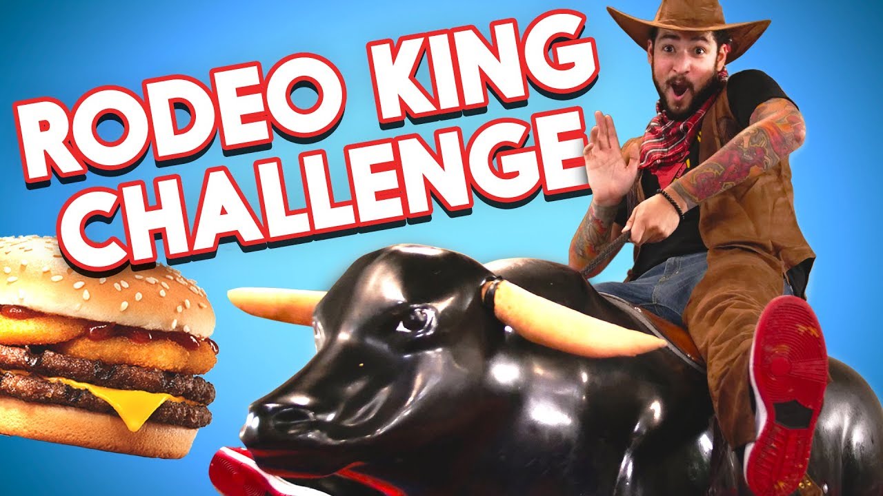 Burger King Rodeo King Challenge ft. Mechanical Bull - YouTube