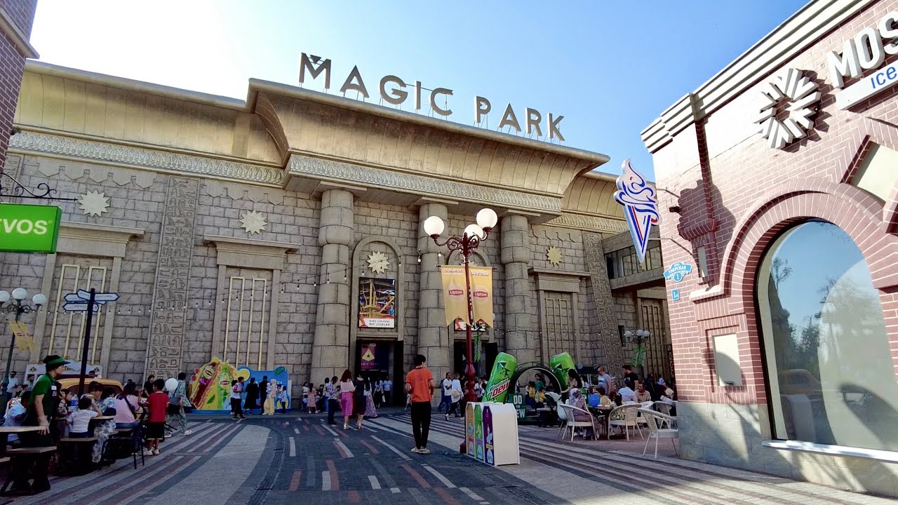 Magic City and National Park(Milliy Bog'), Tashkent. 1st September ...