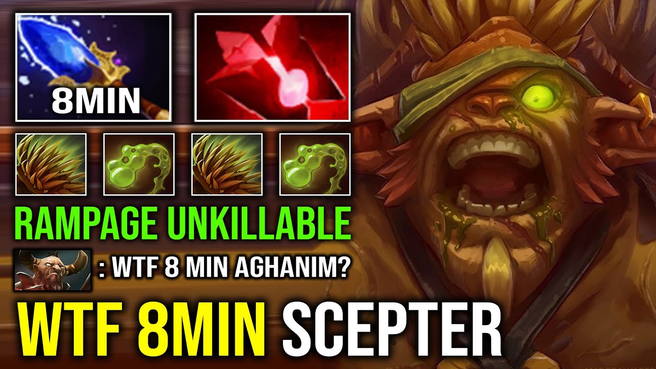 WTF 8MIN SCEPTER 1 Shot Quill Spray RAMPAGE Unkillable 1v5 Run At Them ...