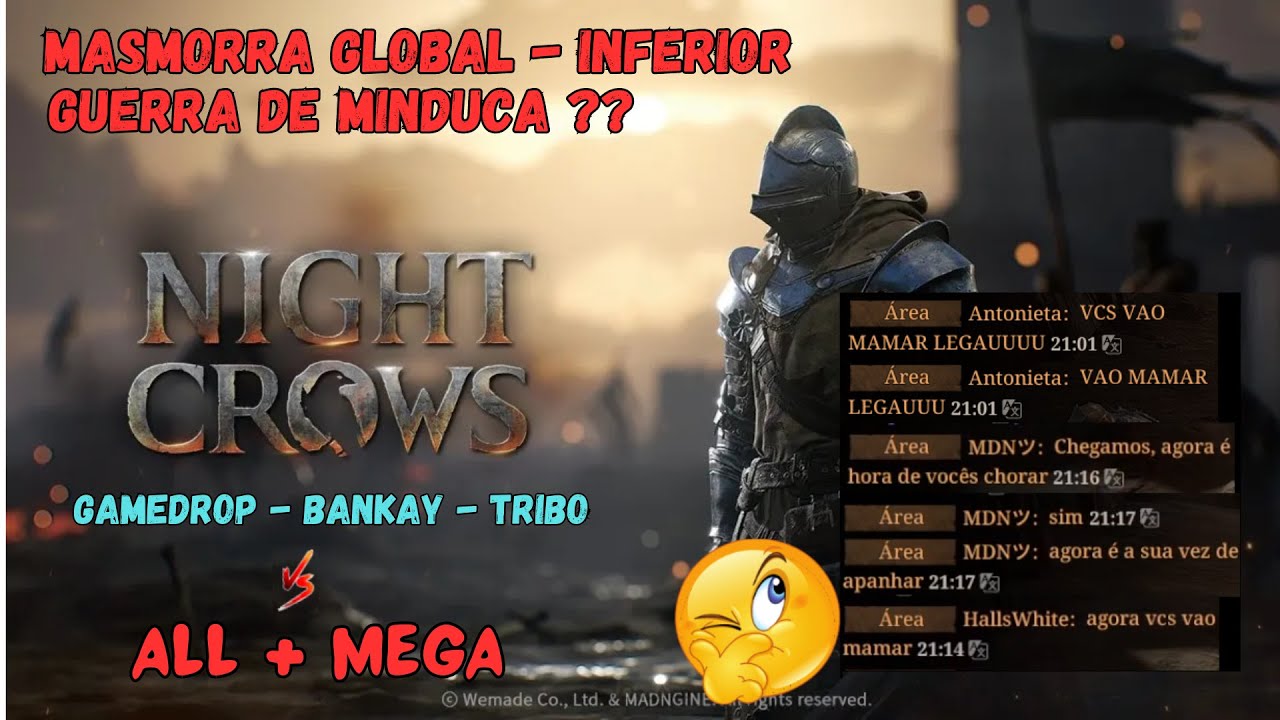 NIGHTCROWS - MASMORRA GLOBAL INFERIOR - PVP CONTRA SNK #2 - YouTube