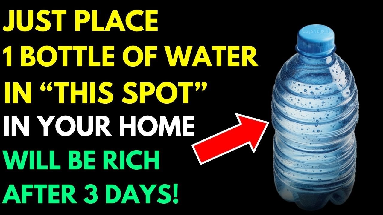 Want To Be Rich? Place A Bottle Of Water Here And Watch Wealth Pour In ...