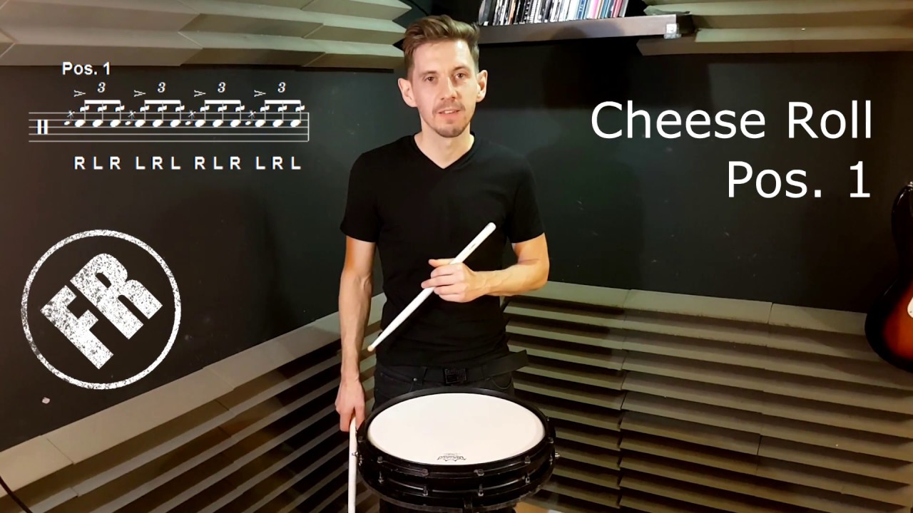 Demonstration of the Cheese Roll Rudiment in position 1. - YouTube