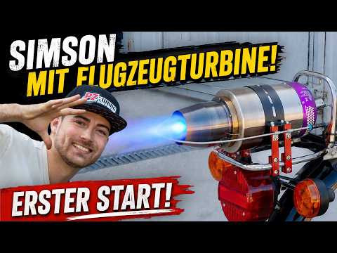 Wir haben eine echte FLUGZEUG-TURBINE an eine Simson gebaut! 🔥 PZ Tuning