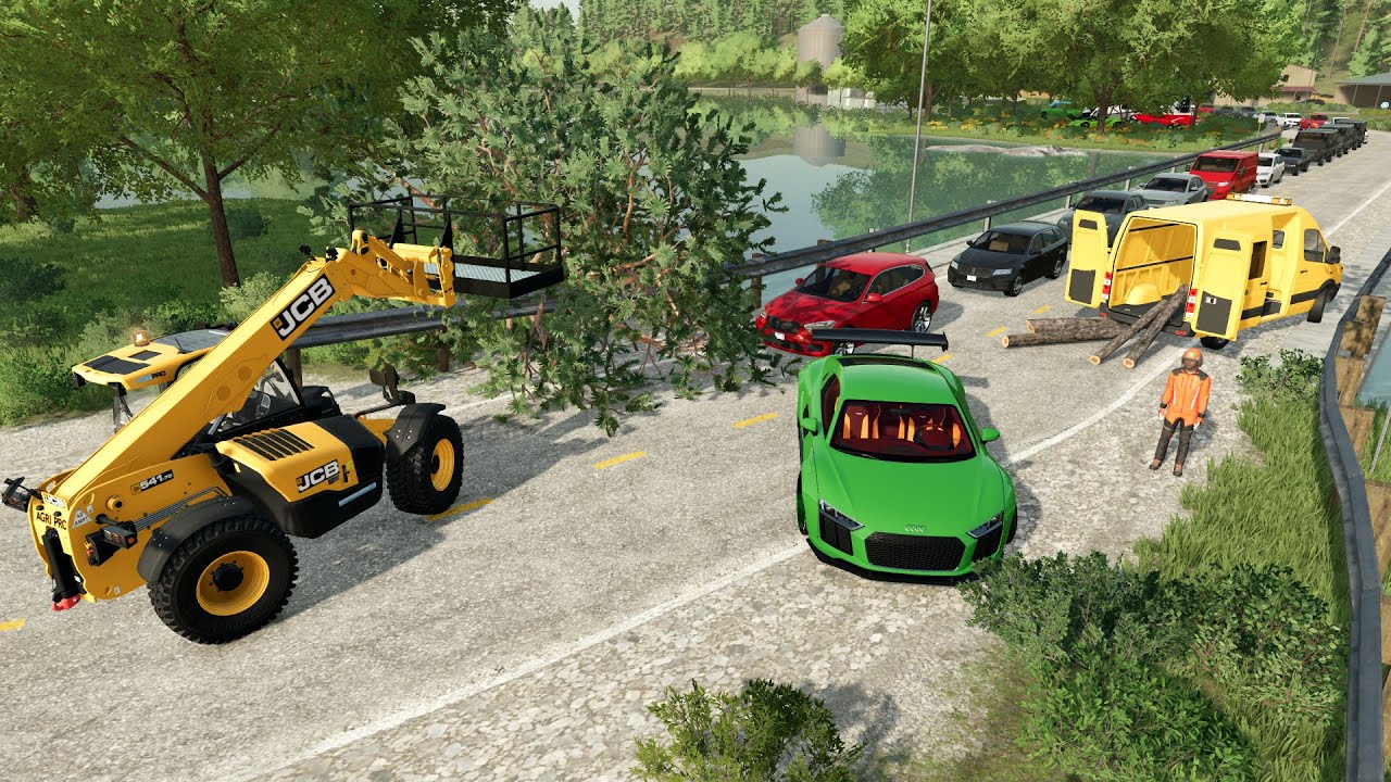 Huge Storm FLOODS town! | Farming simulator 22 - YouTube