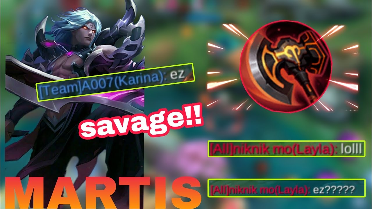 MARTIS x Savage!! The Best Fighter MLBB - YouTube