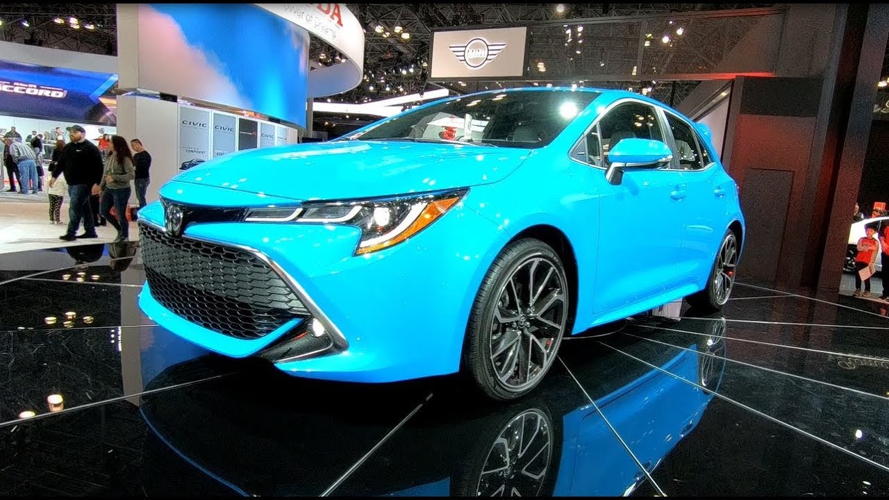 TOYOTA COROLLA XSE HATCHBACK ALL NEW MODEL 2019 BLUE COLOUR WALKAROUND ...
