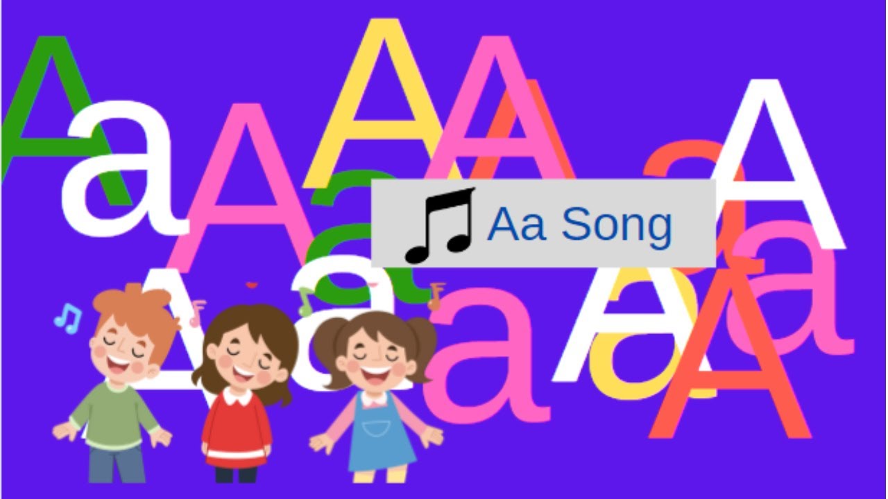 Sing and Spell English Words starting with A a / Kids Song / - YouTube