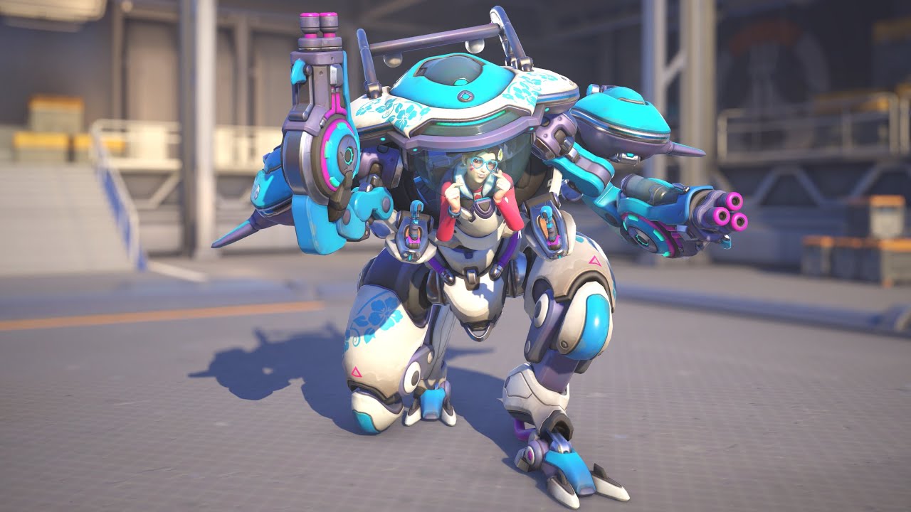 Antifragile Dazzle D.Va's Dance Emote With Assorted Skins - YouTube