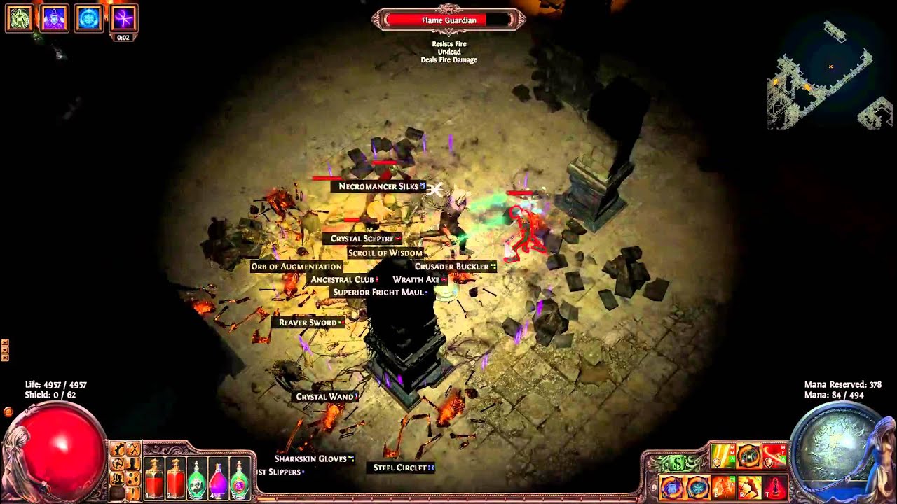 Path of Exile Crypt (66) Map Playthrough - YouTube