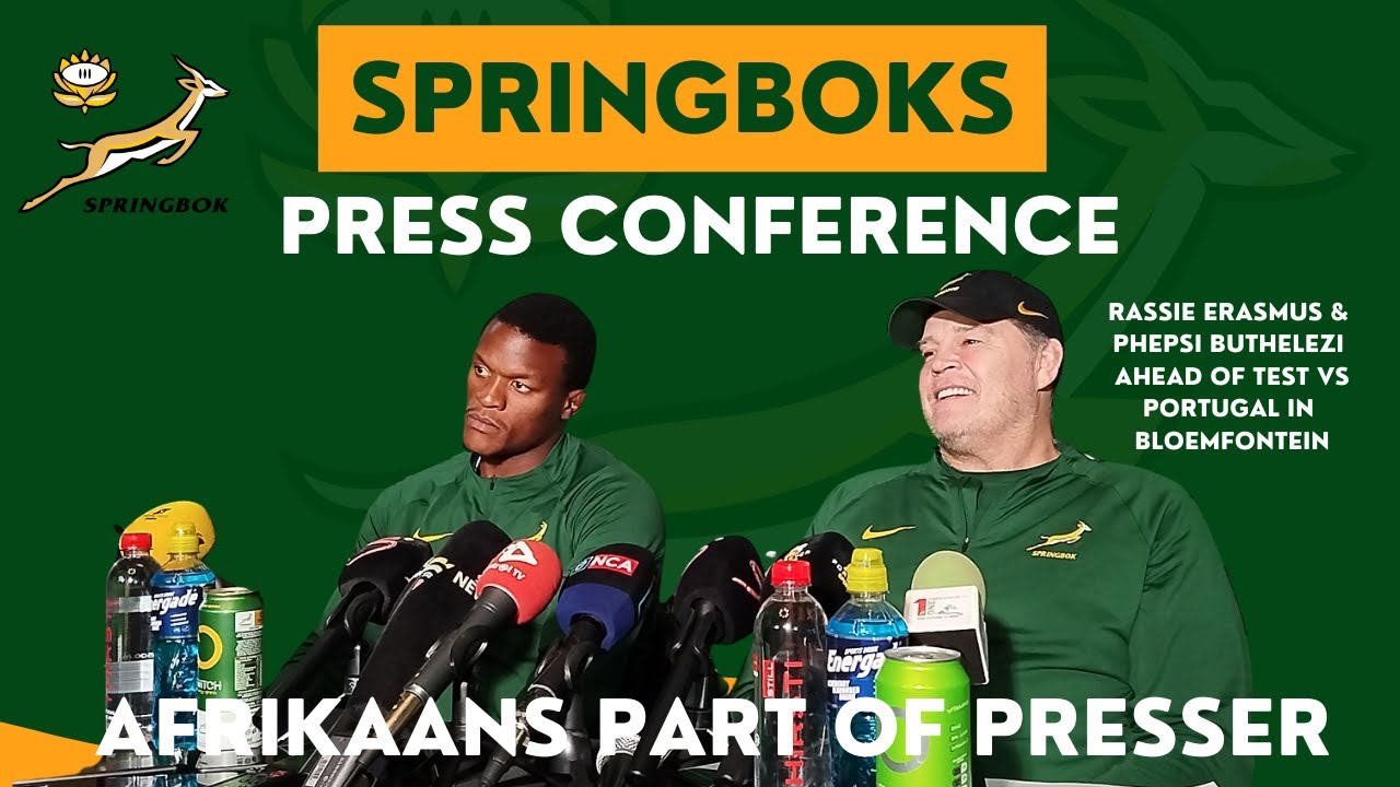 SPRINGBOKS: Afrikaans part of the press conference - Rassie Erasmus ...