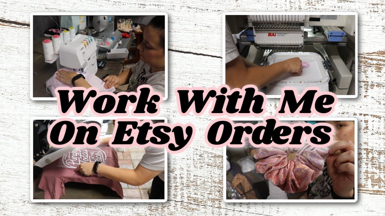 A VERY Busy Work With Me On Etsy Orders / Studio Vlog / Running A ...