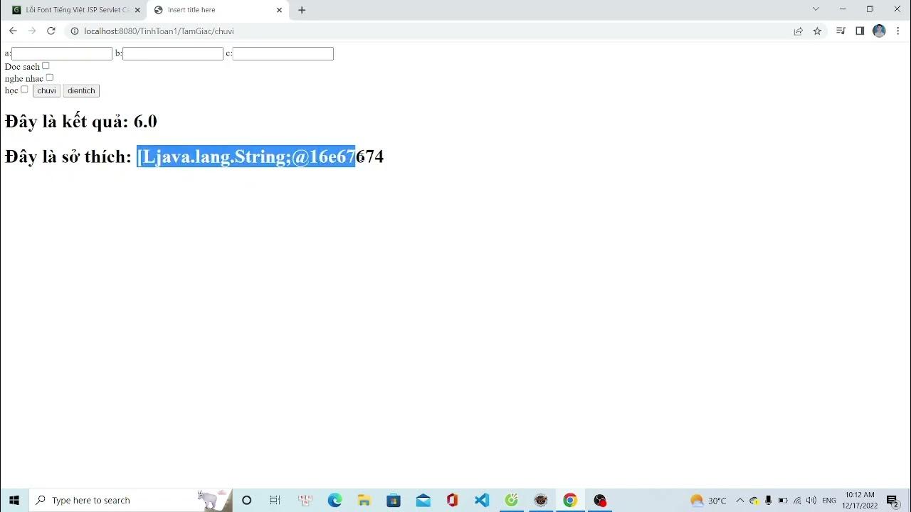 Bài 04: Ví dụ về getParameterValues() method và StringBuilder Object ...