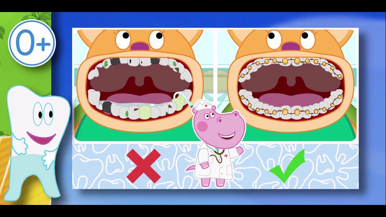 Hippo 🌼 Kids Doctor 🌼 Dentist 🌼 Slide show-2 18х9 15 0+ - YouTube