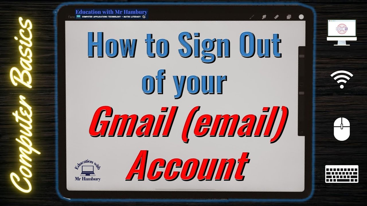 How to SIGN OUT of your GMAIL Account | GMAIL | Beginner Guide - YouTube